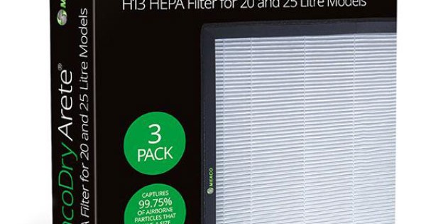 HEPA filtru komplekts Meaco ARETE 20L un 25L modelim